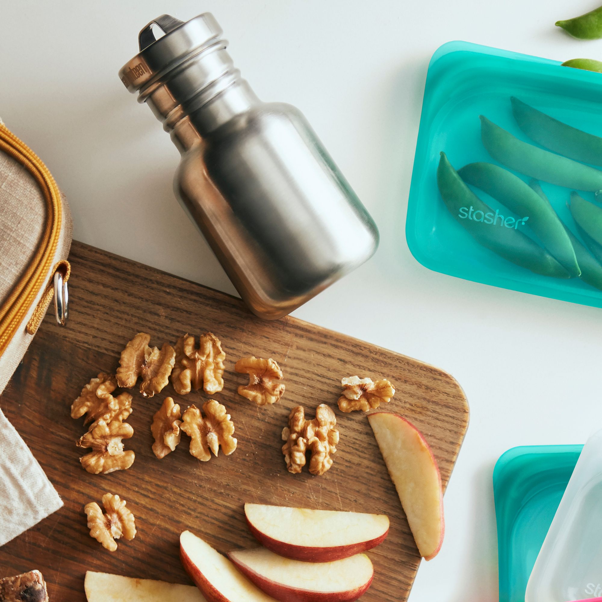 Stasher Snack Bag 355ml Aqua